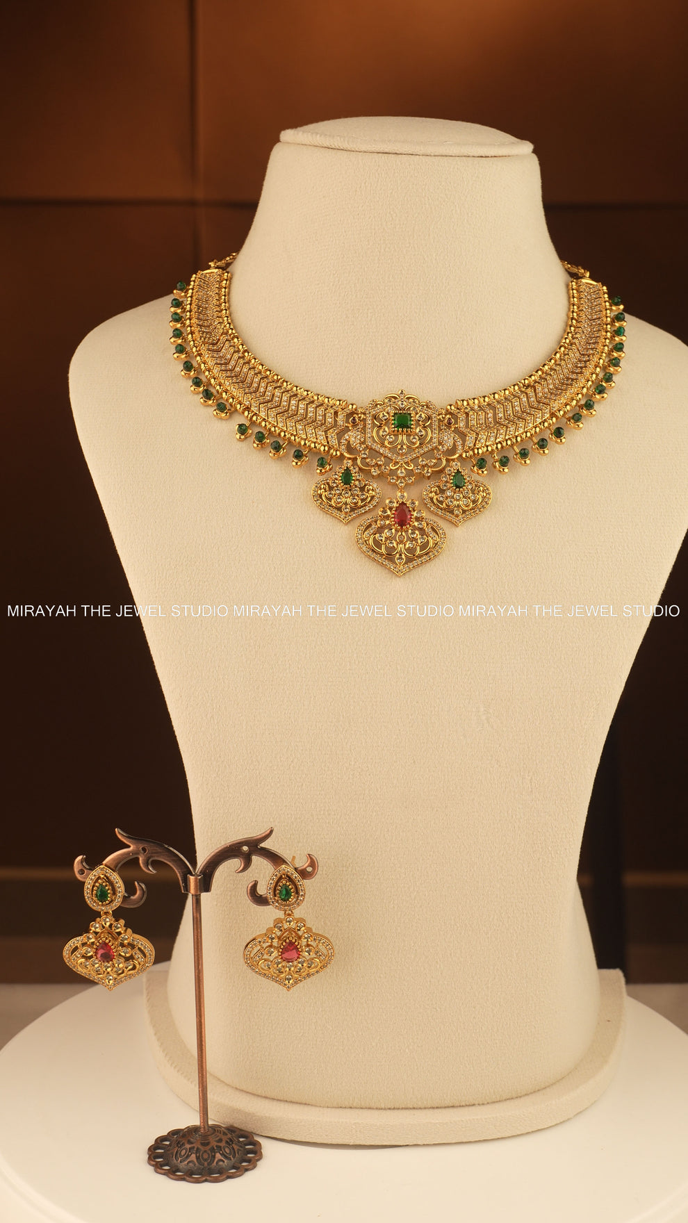 PREMIUM SWARNA RATNA NECKLACE – Mirayah The Jewel Studio
